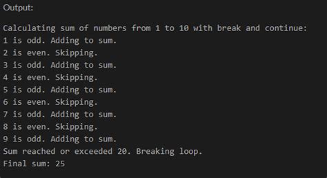 difference between break and continue statement in c