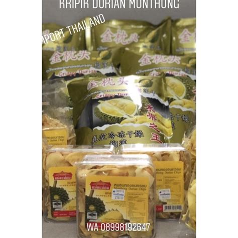 Original Thailand Monthong Durian Cripics Shopee Malaysia