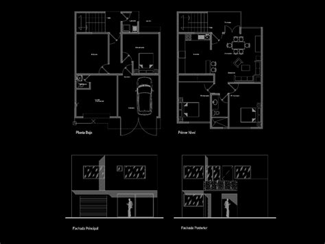 Edificio De Viviendas De 4 Niveles En Dwg 2 24 Mb Librería Cad