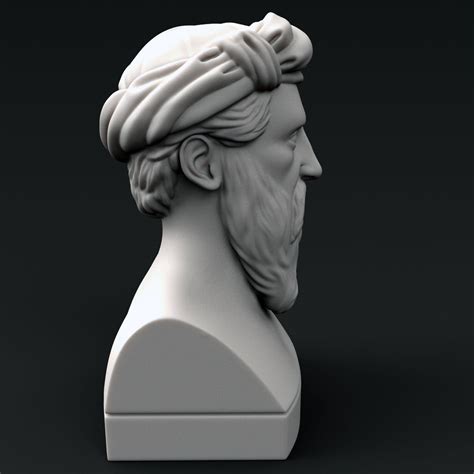 Pythagoras Bust 3d Model 10 Fbx Stl Free3d