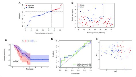 Validation Of The Prognostic Risk Model In The Geo Cohort A
