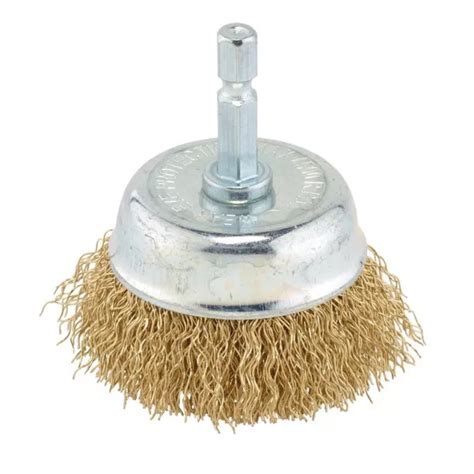 DRAPER LAITONNÉ ACIER Serti Brosse Métallique Coupe 50mm 6 35mm Tige