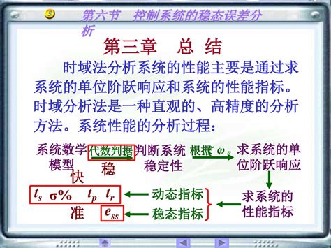 第三章 时域分析法 第六节 控制系统的稳态误差分析 一给定信号作用下的稳态误差 二扰动信号作用下的稳态误差 三改善系统稳态精度的方法