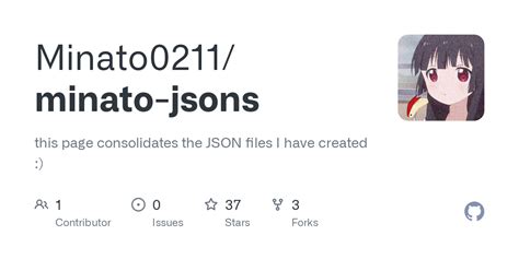 Minato Jsons Json List Md At Main · Minato0211 Minato Jsons · Github