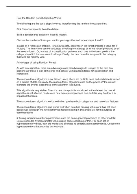 Is There A Specific Python Code That Allows You To Determine When A Random Forest Classifier