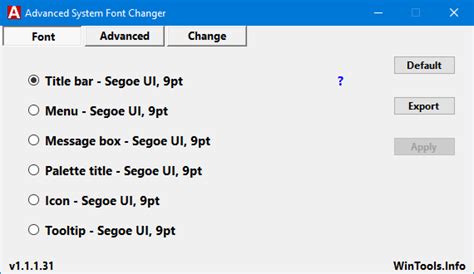 Advanced System Font Changer Lets You Change System Font In Windows