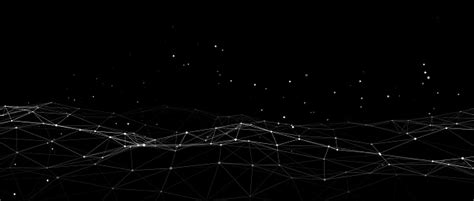 추상 벡터 기술 파동 파티클 빅 데이터 시각화 모션 도트 및 선이 있는 배경입니다 인공지능 가리키기에 대한 스톡 벡터 아트 및 기타 이미지 Istock