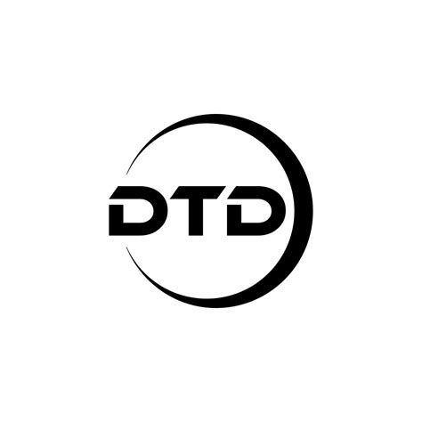 Dtd Letter Logo Design In Illustration Vector Logo Calligraphy