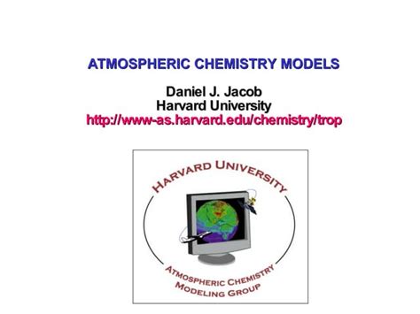 Atmospheric Chemistry Models Ppt