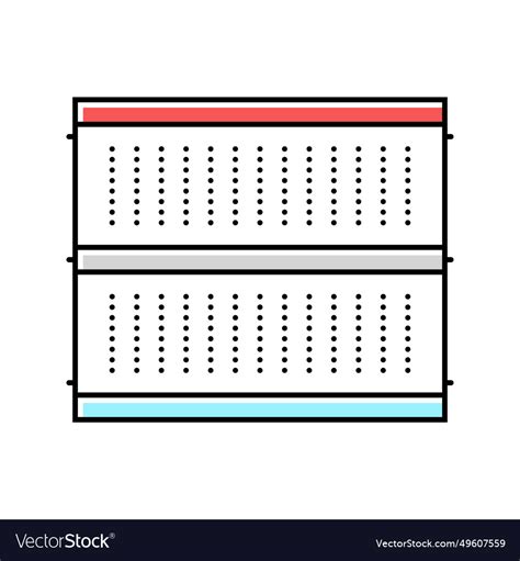 Breadboard Prototyping Electronics Color Icon Vector Image