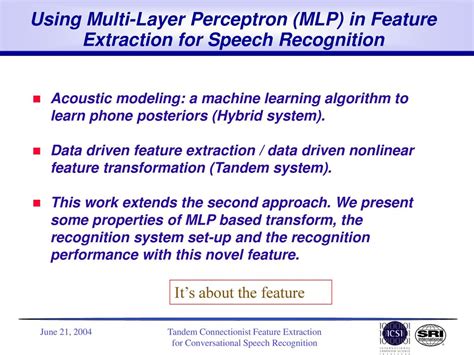 Qifeng Zhu Barry Chen Nelson Morgan Andreas Stolcke Icsi And Sri Ppt Download