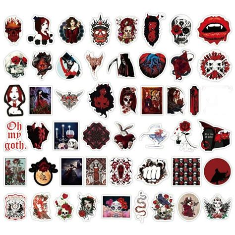 Gothic Stickers Horror Goth Punk Cool Graffiti Decal For Etsy