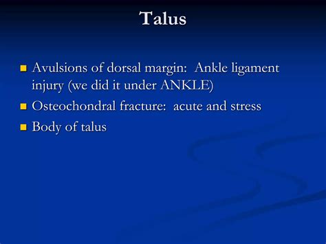 Fracture Of Tibia Ankle And Foot Ppt