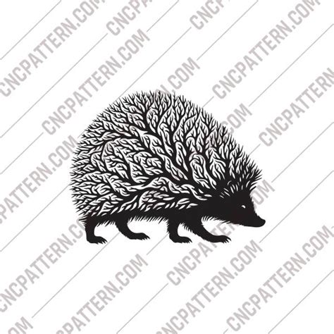 Tree Hedgehog Dxf File For Cnc Machines