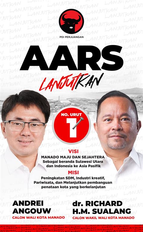 KPU Manado Umumkan Visi Misi Pasangan Calon Wali Kota Dan Wakil Wali