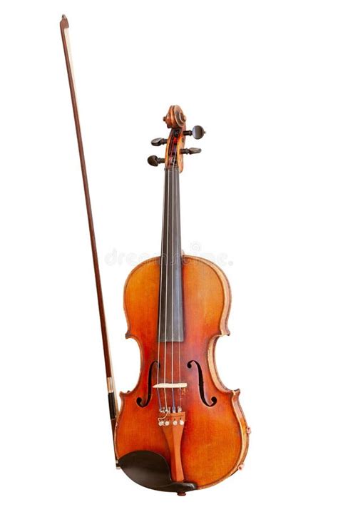 La Obra Clásica Ató El Instrumento Musical Violín Viejo Aislado En El