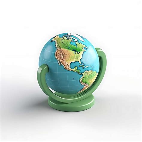 Premium Ai Image Minimalistic 3d Globe