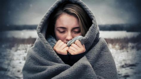 Young Woman Feeling Cold Premium Ai Generated Image