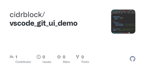 Github Cidrblockvscodegituidemo