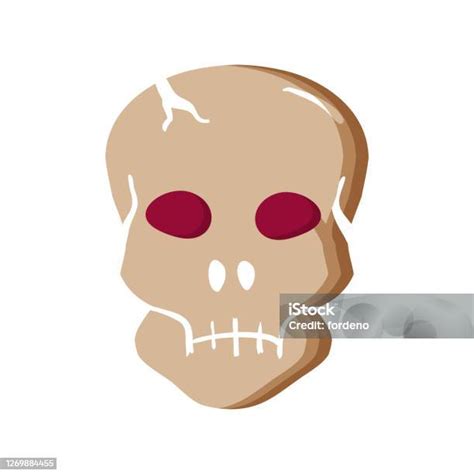 무서운 두개골 만화 일러스트레이션 공포 무서움에 대한 스톡 벡터 아트 및 기타 이미지 공포 무서움 두개골 디자인 Istock