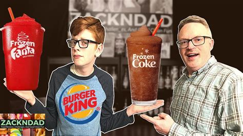 Burger Kings Frozen Fanta Wild Cherry And Frozen Coke Zackndad Youtube