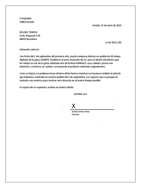 Carta Comercial Pdf