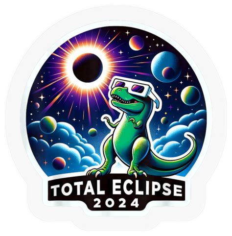 2024 Solar Eclipse Trex Dino Wearing Solar Eclipse Glasses Ts Trend
