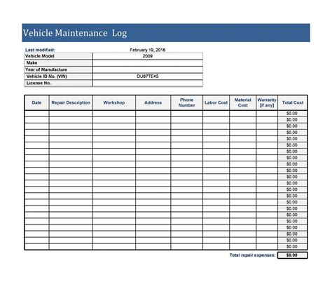Printable Excel Daily Maintenance Report Format Equipment Maintenance