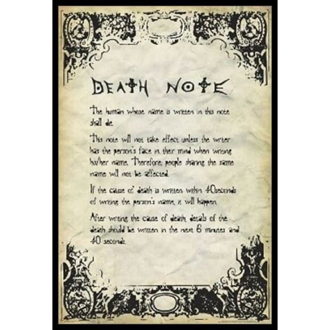 Death Note Instructions