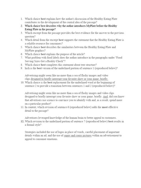 question stems pdf