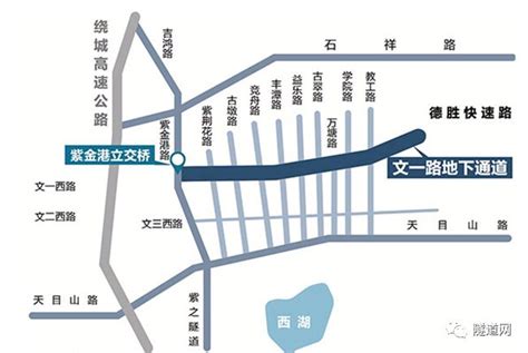 行业微闻 杭州文一路地下通道试运营隧道