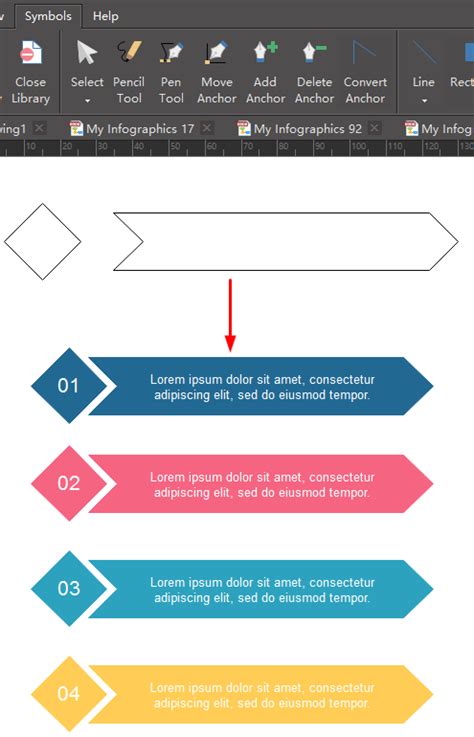 40 Basic List Shapes For Infographic Design Edraw