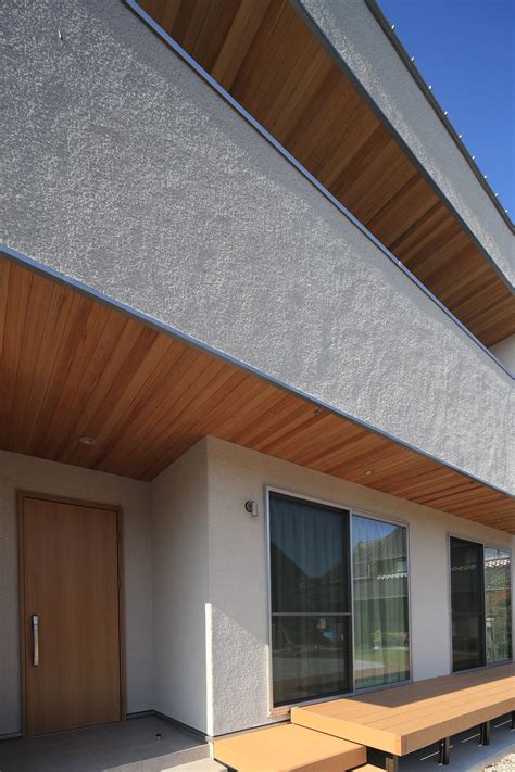 ue bo design ウエボデザイン 愛知県 安城市 注文住宅 施工事例 外観 軒天 木 レッドシダー