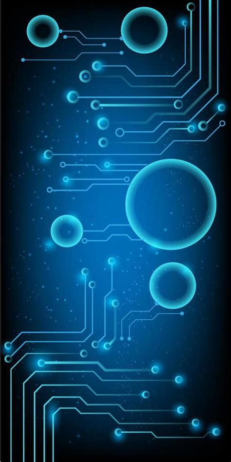 Computer Chip Electronic Circuit Board Vector Design For Technology And