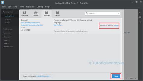Brackets Editor Extensions