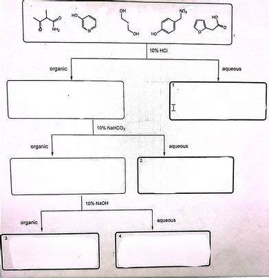 Solved Complete The Extraction Flow Chart Chegg