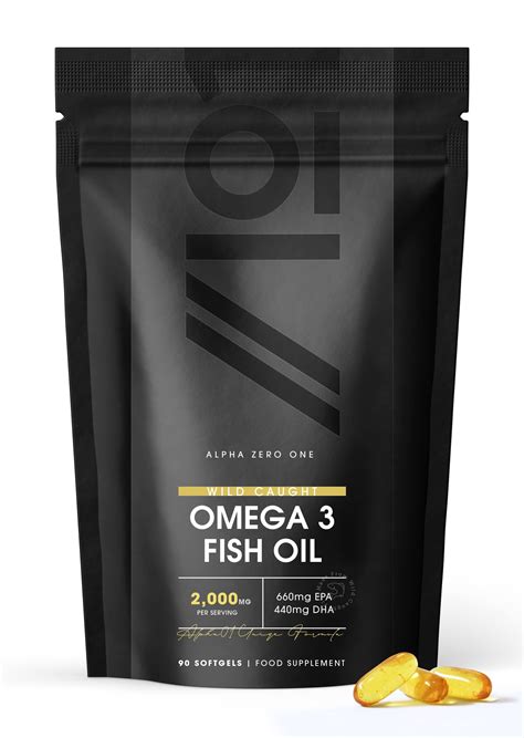 Buy Omega 3 Fish Oil 2000mg Capsules Wild Caught Marine 1000mg Per