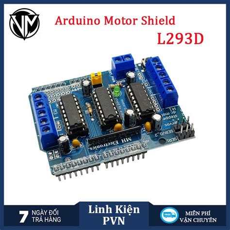 Arduino Motor Shield L293d Motor Control Module Shopee Malaysia