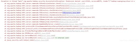 java上传文件到hdfs报错：permission denied user 17215 access write inode “ “ hadoop supergroup drwxr