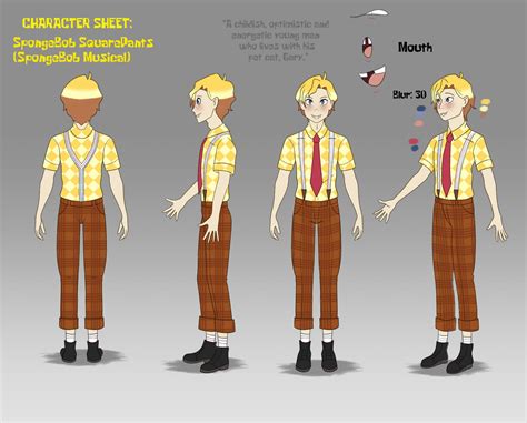 Character Sheet Spongebob Musical By Missplayer30 On Deviantart