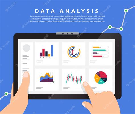 Premium Vector Concept Data Analysis Visualize With Graph And Chart Marketing Growth