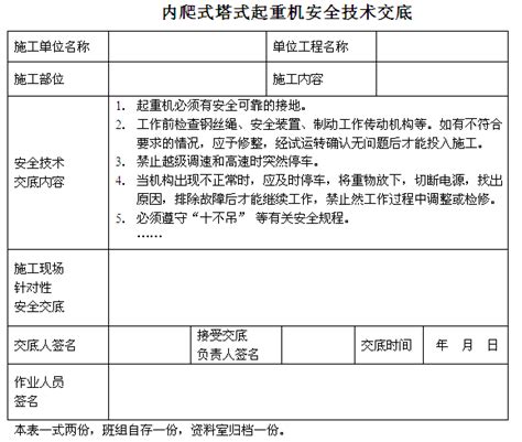 起重机安全技术交底内爬式塔式 建设工程教育网