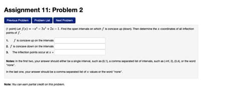 Solved Assignment 11 Problem 2 Previous Problem Problem
