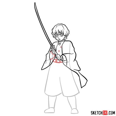 How To Draw Zenitsu Agatsuma Demon Slayer Sketchok Easy Drawing Guides