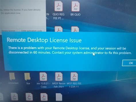 Why When Login Remote Desktop It Shows The Session Will Disconnect In