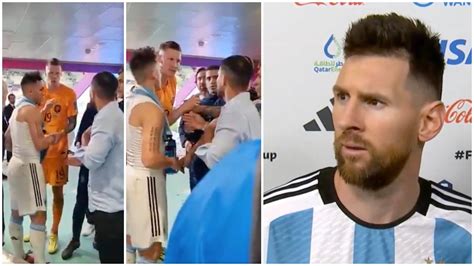 Desvelan la escena completa del Qué mirás bobo así fue el roce entre Messi y Weghorst