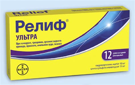 Свечи при трещине заднего прохода при геморрое – Релиф, Проктозан и ...