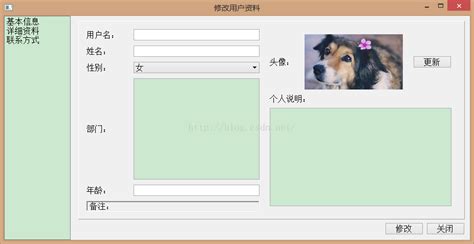 Qt实现用户资料修改教程 Csdn博客