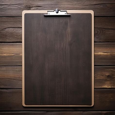 Premium Ai Image Empty Clipboard On Dark Background