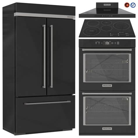 Kitchenaid Appliance Collection Set 01 380091 3d Model Download 3d
